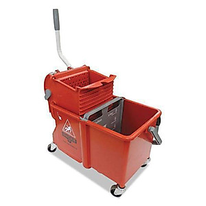 Mop Dual Bucket with Side Wringer, 4 gal.