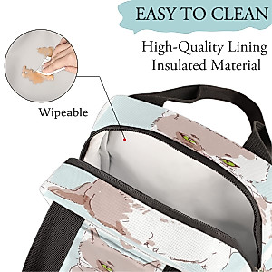 Cute Cats Pets Style Insulated Lunch Bag Women Reusable Lunch Tote Bag for Men Adult Leakproof Cooler Lunch Box for Work Office Picnic Travel