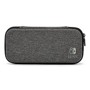 PowerA Slim Case for Nintendo Switch - OLED Model, Nintendo Switch or Nintendo Switch Lite - Charcoal, Protective Case, Gaming Case, Console Case, Accessories, Storage, Officially licensed