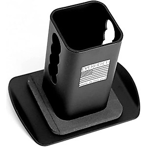 eVerHITCH U.S. American Flag Black & White Metal Hitch Cover with 5/8-Inch Pin Diameter Trailer Hitch Lock (Fits 2" Receiver, B&W with Locking Pin)