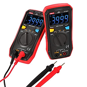 UNI-T Residential Multimeter Kit UT123T Digital Voltmeter Ohm Meter 4000 Counts Auto Ranging NCV with Test Leads Thermocouple