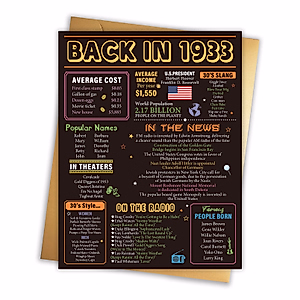 Ulbeelol Big Birthday Card, Back in 1933 Card, Oversize 91st Bday Card for Aunt, Classic 91st B-day Card for Parents Mom Dad Grandma Grandpa...