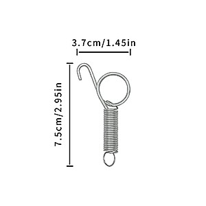 10 Pack Rabbit Cages Door Metal Finger Spring Latch Hook Multi-Functional Pet Cages Door Spring Latch for Fixing Small Animal, Rabbit, Dog, Cat, Parrot, Guinea Pig,Squirrel, Pet Cage Door
