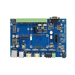 Waveshare Compute Module 4 Industrial IoT Base Board for All Variants of Raspberry Pi CM4 Global 5G/4G/3G/2G Cellular Network Support
