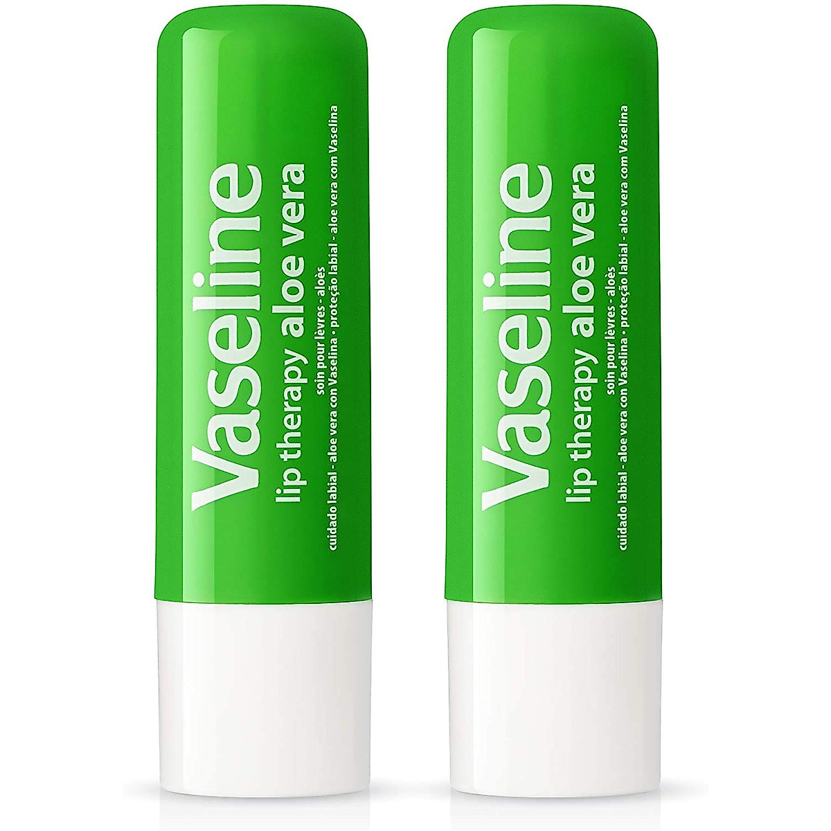 Vaseline Lip Therapy Stick with Petroleum Jelly Gift Set Includes Original, Rosy Lips and Aloe, 6 Count