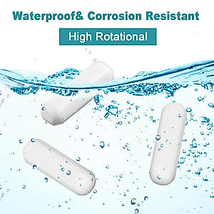 PTFE Magnetic Stirrer Mixer Stir Bar, White Color, Stir Rod Magnetic, Laboratory Bar, Stir Plate Bar, Stir Plate Magnet Stick (8 Pieces,30 mm/ 1.18 Inch)