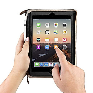 Twelve South BookBook Case for iPad Mini 5 | Hardback Leather Cover with Multi-Angle Viewing and Apple Pencil Slot (Brown)