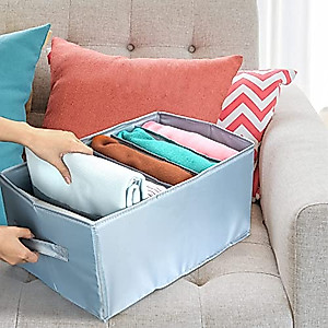 Extra Large Closet Drawer Clothing Jeans Organizer with Handle , Foldable Wardrobe Storage Box, Fabric Compartment Washable Clothes Pants Organizer for Sweater,Jeans,Hoodie,Sweatshirt by BEEYING