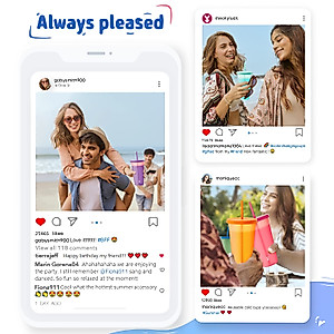 Meoky Plastic Cups with Lids and Straws - 6 Pack 24 oz Color Changing Cups with Lids and Straws Bulk, Reusable Cups with Lids and Straws for Adults Kid Women Party, Cute Cold Cups for Iced Coffee