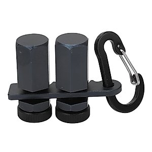 Tall Stair Gauge, Stair Guage Knobs Tool with Hex Flat Design, Thumb Screw, Stair Rafter Gauge Clamp, Metal Stringer Layout Tool for Woodworking Square Stair Auxiliary Clip(Black)