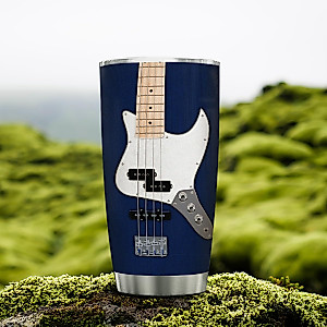 wowcugi Guitar Gifts Electric Guitar Tumbler Guitarist Gifts Stainless Steel Insulated 20oz Coffee Cups For Men Women Musician Lovers Players Christmas Birthday Accessories Gift