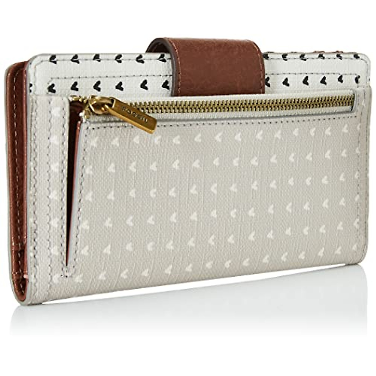 Fossil Women's Logan Leather RFID-Blocking Tab Clutch Wallet