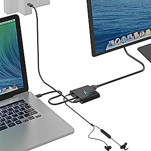 IMD-ULC363 Type C to HDMI to VGA Adapter with PD