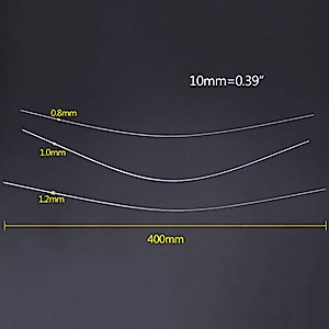 HELYZQ 10 Pcs/Set Fishing Float Tail DIY Floats Hollow 0.8/1/1.2mm Inner Diameter Thicken Tackle Tube Transparent Rigging Accessories