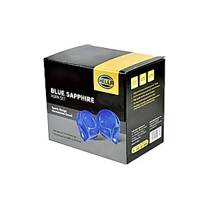 HELLA 012010801 Blue Trumpet Horn Kit, 12 V, 400/500 Hz (Universal Fit)
