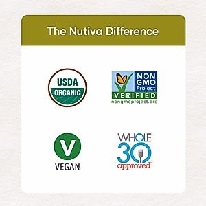 Nutiva Organic Cold-Pressed Unrefined Raw Hemp Seed Oil, 24 Ounce, USDA Organic, Non-GMO, Whole 30 Approved, Vegan, Gluten-Free & Keto, Rich In Omega 3 & 6 Fatty Acids