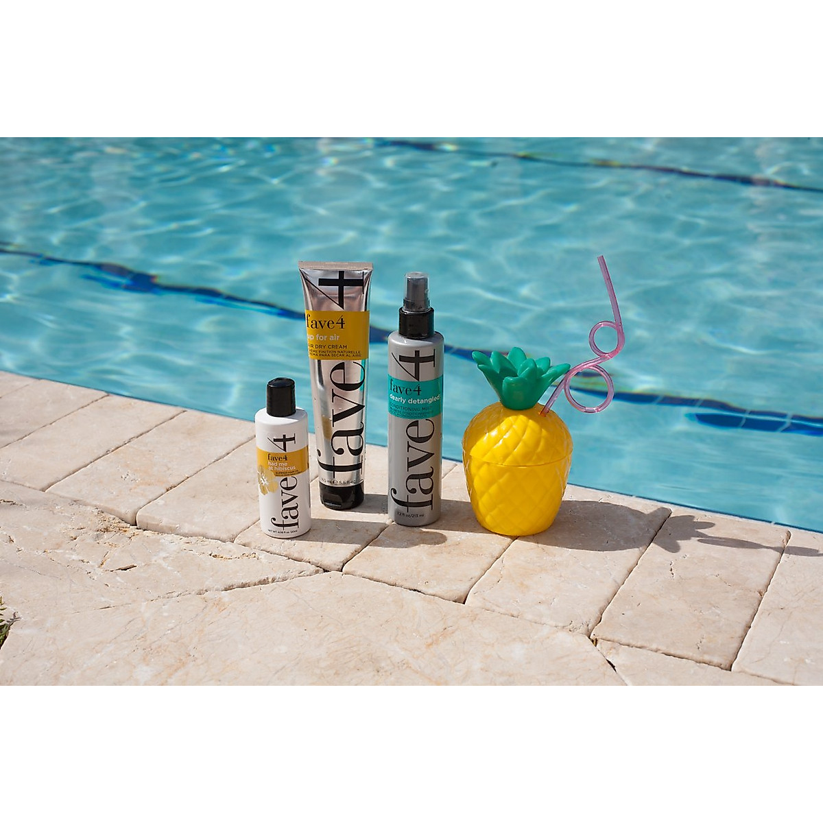 fave4 hair Dearly Detangled Leave In Conditioner & Detangler Spray, Silicone Free, 7.2 fl oz