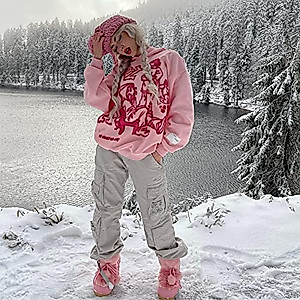 Aelfric Eden Mens Oversized Graphic Hoodie Vintage Fashion Hooded Sweatshirt Crewneck Sweatshirts Streetwear Hipster