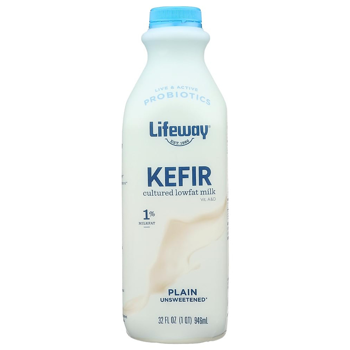 Lifeway Probiotic Low Fat Plain Kefir, 32 Ounce