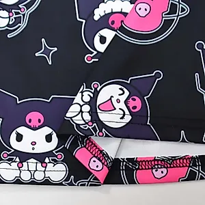 xikcomjr Cute Girls Dress Cartoon Kids Toddler Sleeveless Casual Dress Japanese Anime Birthday Party Dress Up 6-7Years