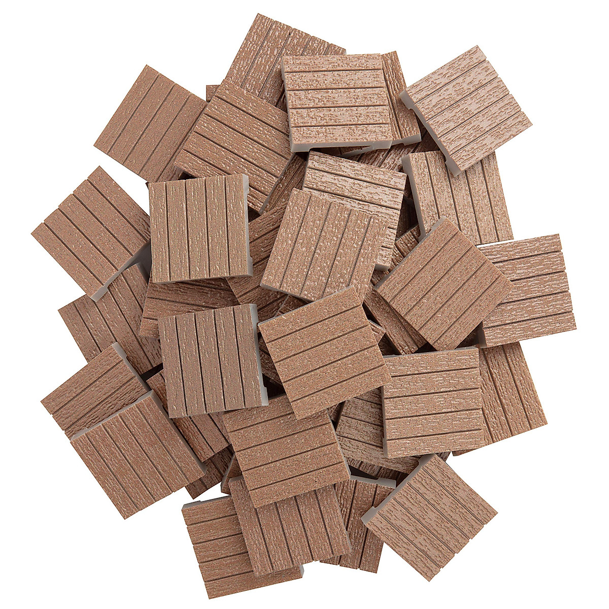 Monster Adventure Terrain- 50pc Wood Plank Tile Expansion Pack- Hand-Painted 1x1 - Tile Set- Amazing Tabletop Terrain in Minute- Customize Your D&D and Pathfinder Dungeons