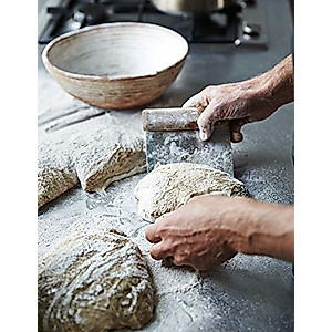 Bread Banneton 1kg (Rounde 8.6 x 3.5 inches) Willow Proofing Basket Best Bakery Themed Gifts For Women With Linen Liner Covers