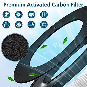 2 Pack C102(MA-01CW) True HEPA Air Filter Replacement, Compatible with MA-18,Okaysou AirMic4S, Miko C102 IBuki -Air Purifier, H13 HEPA and Activated Carbon Filter