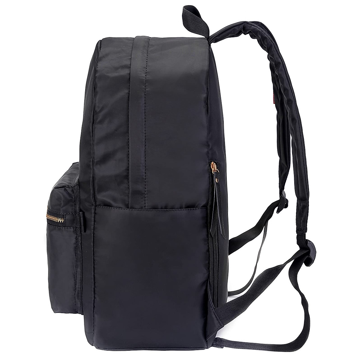 HawLander Lightweight School Backpack for Women or Teen Girls, Mid-Volume 20.0L, Black