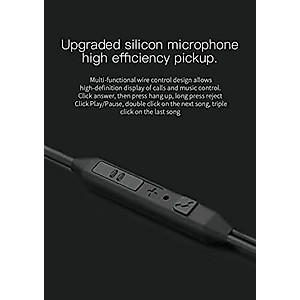 Kinboofi KBEAR Stellar Earphones Wired Earphone, HiFi Stereo Headphones with 1 Dynamic Driver, HiFi Entry Level Headsets (with Mic, Black, 5 Pairs)…