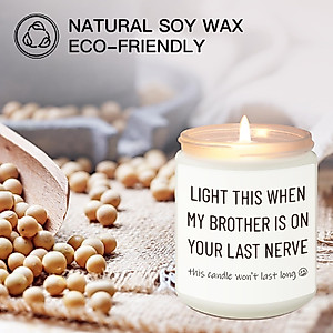 Sister in Law Gifts, Sister-in-Law Funny Birthday Candle Gift for Women - Christmas Mothers Day Future Sister in Law Wedding Presents Ideas Unique Lavender Candle