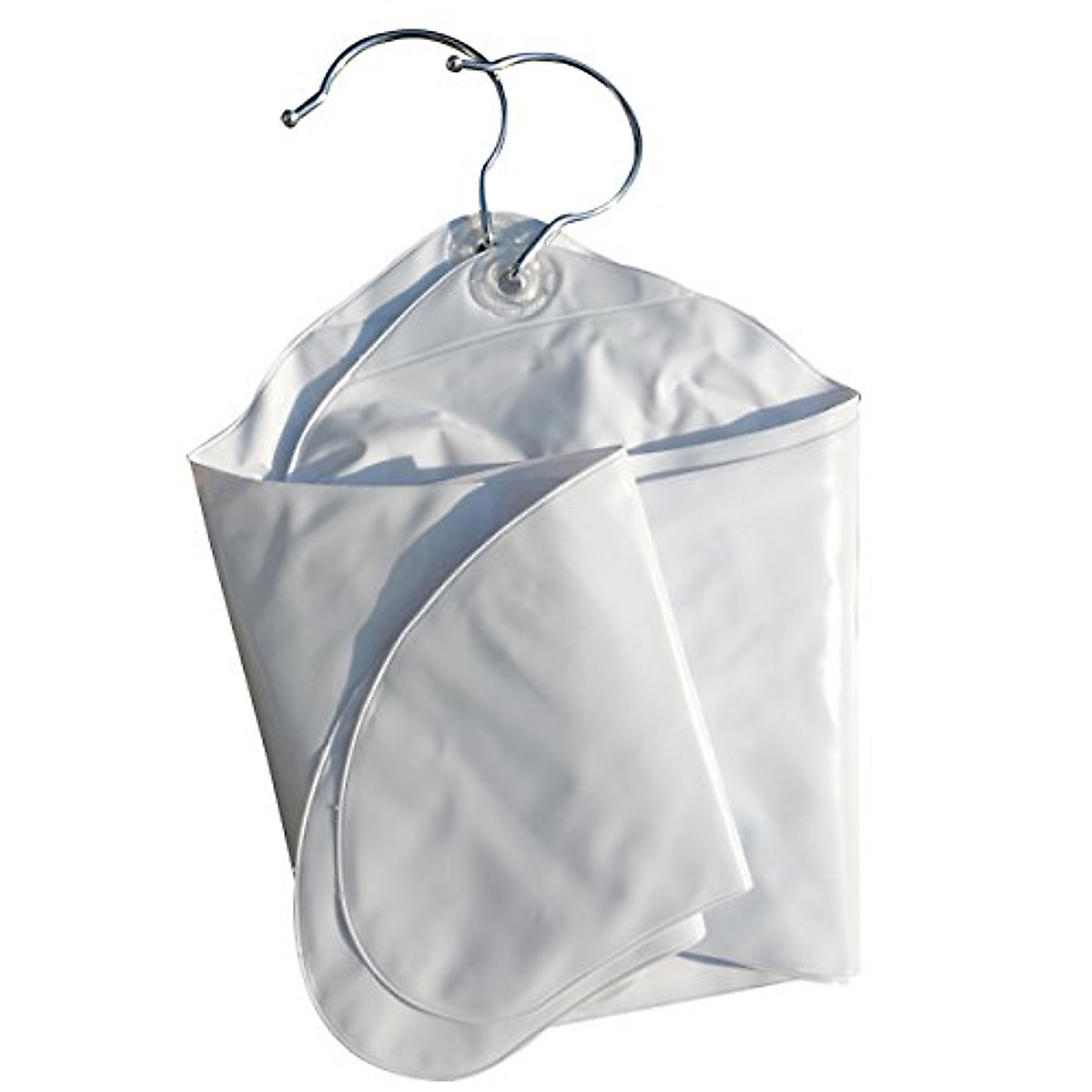 NewFerU Inflatable Hanger Travel X 6, White Round Shoulder, Portable Folding Clothes Drying Rack with Metal Hook, Space Saving Coat Storage Set Non Slip Foldable for Home Car Camping Indoor Outdoor