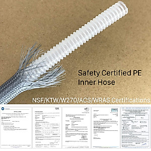 150259 Pull Down Hose Kit For Moen Faucet Replacement Part 150259 Hose, Moen Kitchen Faucet Replacement Part 187108, Reflex Moen Pull Down Hose, 68" Quick Connect Hose, Upgraded Ver.