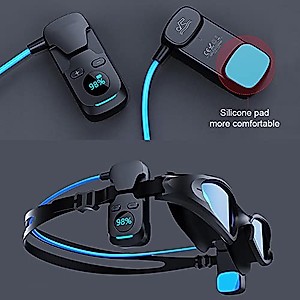 FOLEY Bone Conduction Headphones 12H Playtime Waterproof Headphones for Swimming Earbuds Wireless Bluetooth 5.3 Open Ear Sports Headphones with MP3 Player for Cycling, Diving, and More Activities