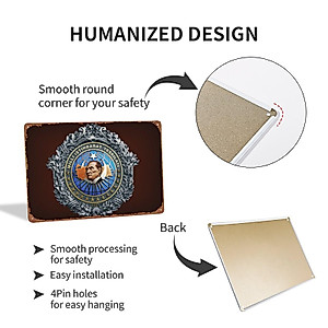 National Intelligence Organization (Türkiye Millî İstihbarat Teşkilatı) 3D Tablo Poster Sign Metal Tin Sign Wall Art Decor - Retro Sign for Home Decor Gifts - 8x12 Inch