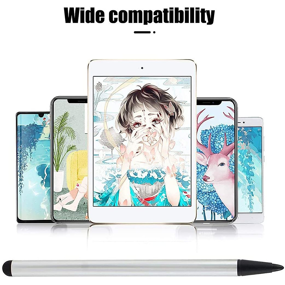 mosa store Stylus Pen for Touch Screens, Universal Resistance Capacitance Pen Compatible with Car GPS Navigator Kindle ipad iPhone for All Capacitive Screen & Resistive Screens (3 Pack)