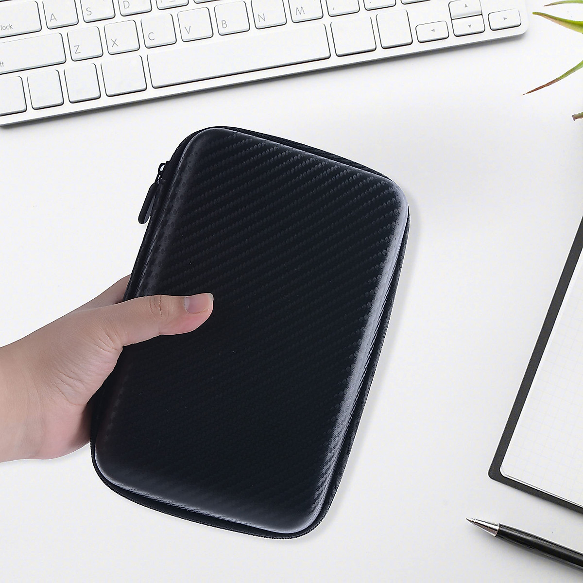 Wolfteeth Vape Case - 8.7 inch Smell Proof Vape Holder, Travel Case (Black, Empty)