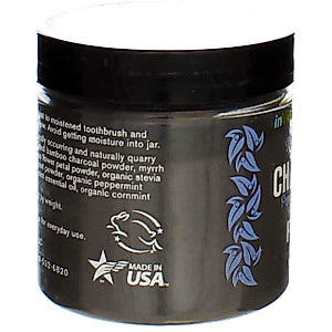 Whitening Tooth Powder with Activated Charcoal for Teeth and Gums (Cool Peppermint) - Safe on Enamel, Detoxifying, Plant-Based and Cruelty Free