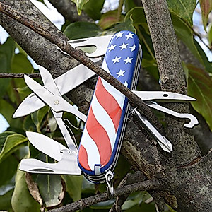 Victorinox Swiss Army Supertinker Medium Pocket Knife US Flag 91 mm