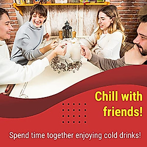 Granatan Double Walled Frozen Beer Mugs For Freezer, 16 oz Clear Beer Mug with Handle