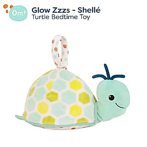 B. toys- B. baby- Baby Glowable Soothing Plush Turtle with Lights & Sounds- Glow Zzzs Turtle Shellé0 Months +