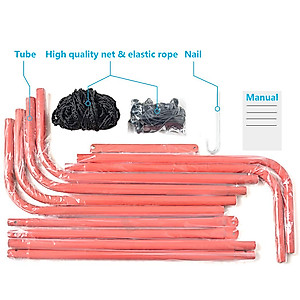 Morimoe Soccer Rebounder Net,Adjustable,Easy Set Up,Steel Frame,40X40-inch