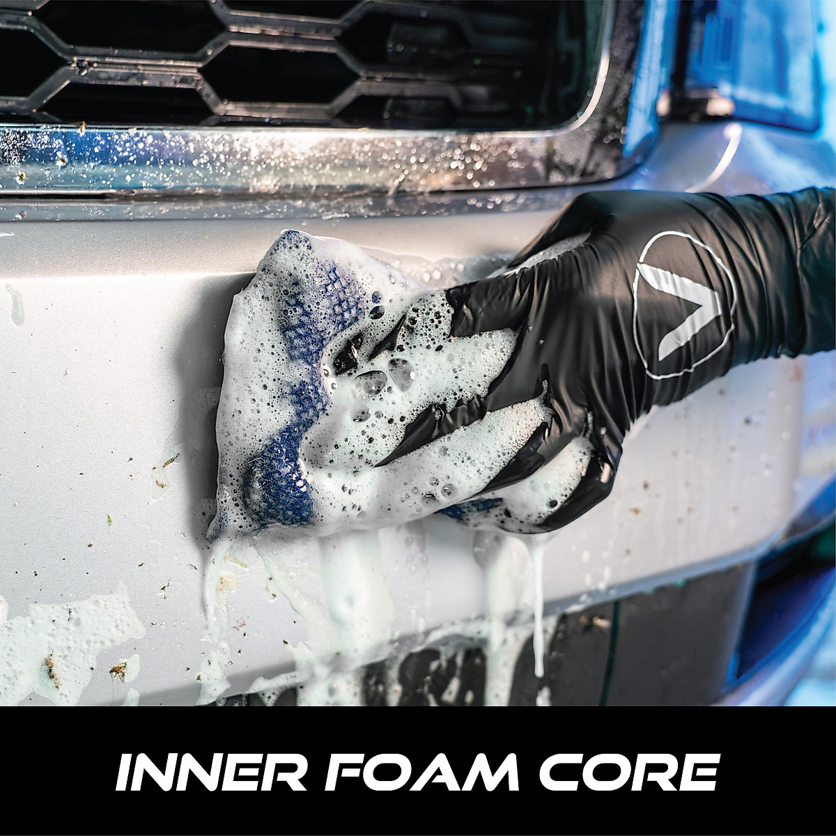 VIKING Mesh Bug Cleaning Car Wash Sponge, Colors Vary - 4 in. x 6 in.