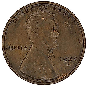 1939 D Wheat Cent Penny Good