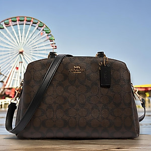 COACH Lillie Carryall, Brown Black