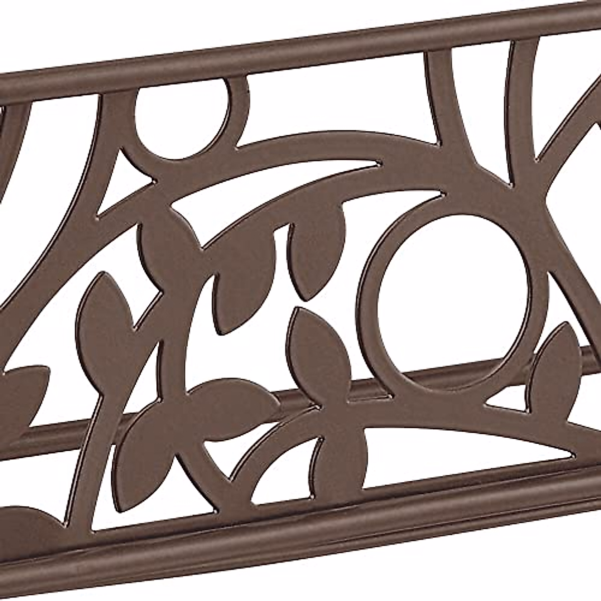 mDesign Decorative Metal Over Door 10 Hook Storage Organizer Rack - to Hang Coats, Jackets, Hoodies, Hats, Scarves, Purses, Leashes, Bath Towels, Robes, Men's and Women's Clothing - Bronze