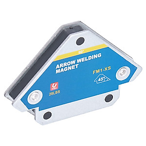 4Pcs Blue Welding Magnets Holder and Positioner,Metalworking Aid,28lbs Arrow Welder Magnet Strong Hold Fixing Tool Set Kit for Welder to Connecting Parts