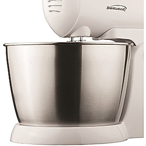 Brentwood Stand Mixer, 5-Speed + Turbo, White