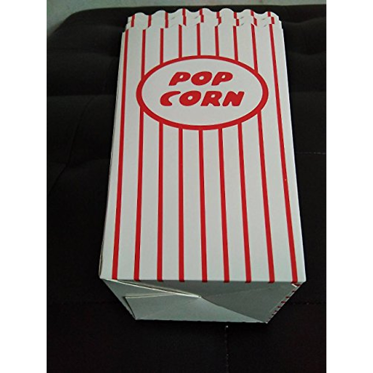 Large Red and White Popcorn Boxes for Parties - 50 Pack
