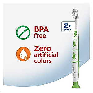 Colgate Zero Kids Toothbrush with Extra Soft Bristles and Suction Cup Holder, BPA Free - 2 Count