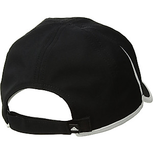 adidas Women's Superlite Relaxed Fit Performance Hat, Black/White, One Size